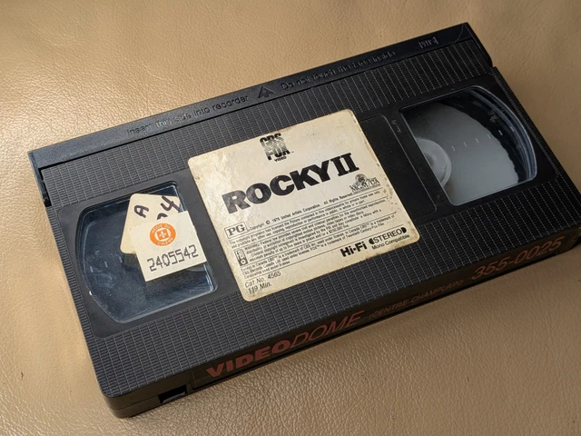 ROCKY II VHS CBS FOX 1979 ROCKY 2 STALLONE Hi-Fi FRENCH Version Tested ...
