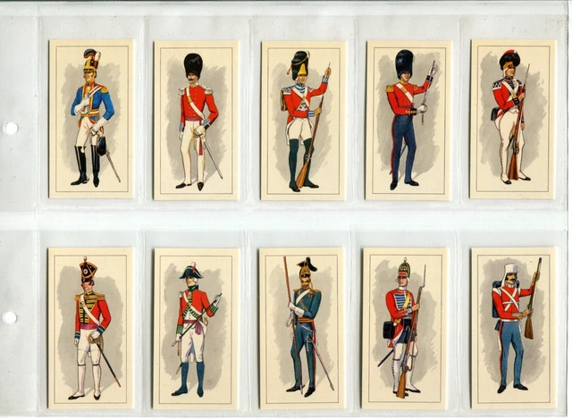 REGIMENTAL UNIFORMS OF the Past 1966 Ringtons Tea Cards - Full Set of ...
