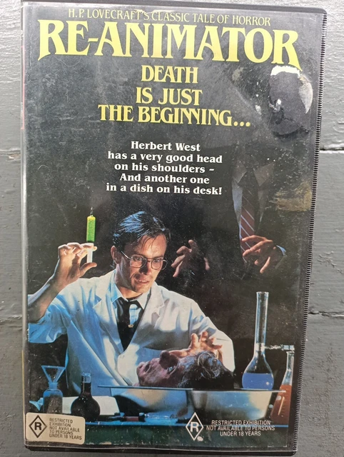 RE-ANIMATOR VHS TAPE Movie 1986 Vestron Video Horror RARE QLD edit £136 ...