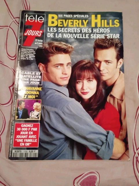 TÉLÉ 7 JOURS de 1993- Beverly Hills 90210,Magic Johnson,Jacques Dutronc ...