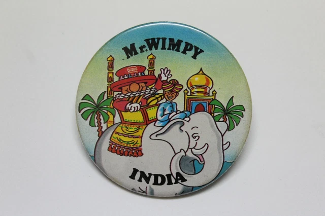 BLECH MR. WIMPY Pin Abzeichen rund. 80er Jahre. VINTAGE 5,5cmØ EUR 3,50 ...