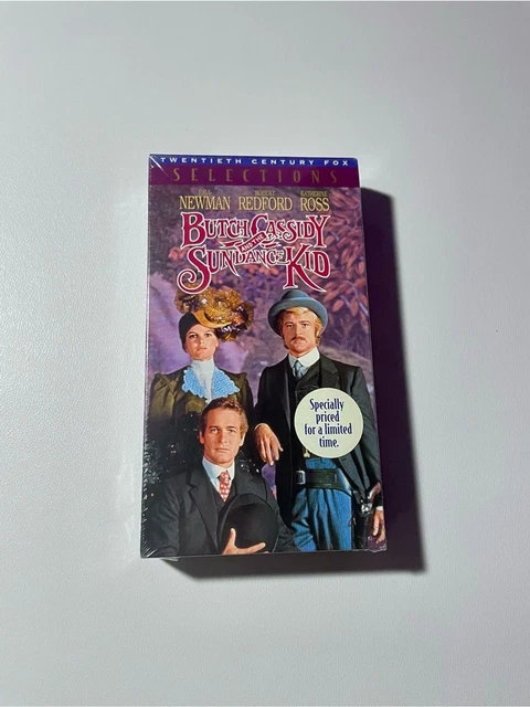 BUTCH CASSIDY AND the Sundance Kid VHS Tape - Purple & Red Artwork New ...