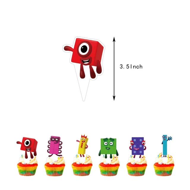 THE NUMBERBLOCKS BIRTHDAY Party Decoration Cartoon Numberblocks Balloon ...