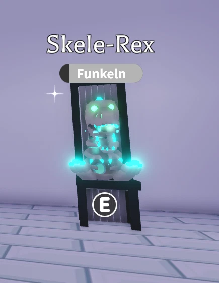 ADOPT ME NEON Skele-Rex NFR Fly Ride Roblox animali domestici EUR 6,99 ...