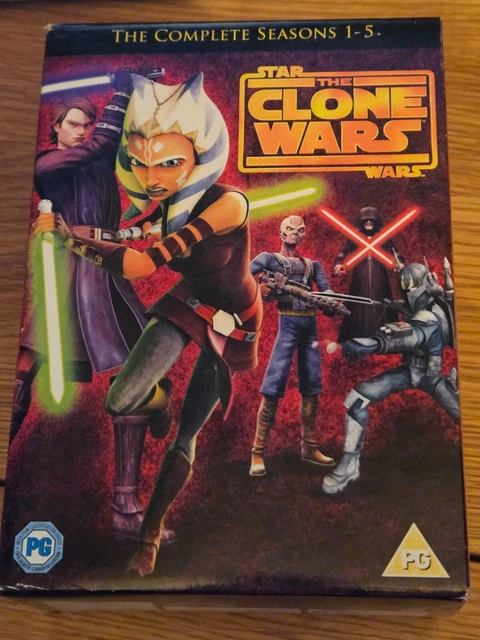 STAR WARS CLONE Wars Complete Seasons 1-5 DVD Box Set EUR 29,20 ...