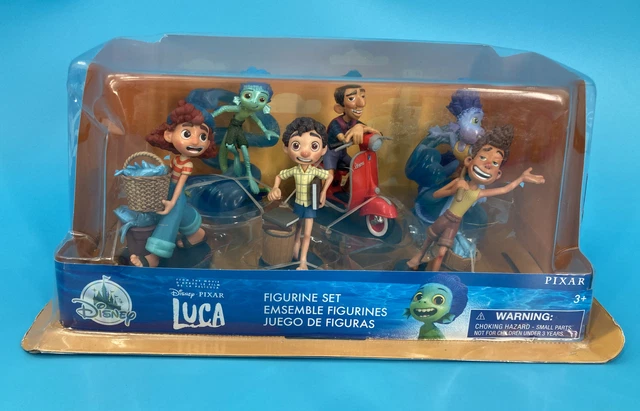 NEW DISNEY PIXAR Luca Deluxe Figurine Figure 9 Piece Play Toy Set £35. ...