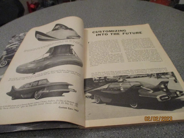 CUSTOM CARS GEORGE BARRIS MAGAZINE 1962 annual SHOW CARS,MODEL KITS ...