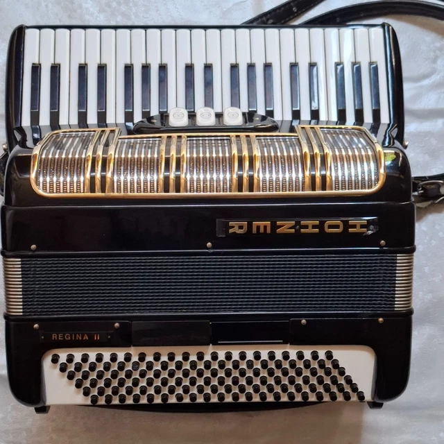HOHNER REGINA 120 bass accordion, akkordeon, acordeon with case EUR 559 ...