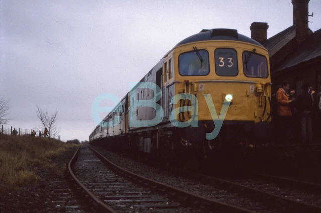 35MM RAILWAY SLIDE of Class 33 33116 @ Lydd Town - Copyright to Buyer £ ...