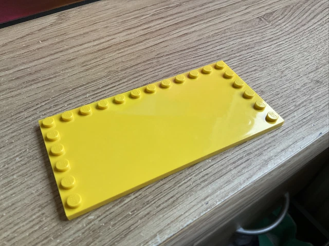 LEGO YELLOW TILE, Modified 6 x 12 with Studs on Edges 6178 B65 $7.64 ...