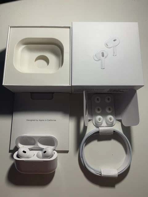 APPLE AIRPODS PRO 2nd Generation with MagSafe Wireless Charging Case - White EUR 81,88 - PicClick IT