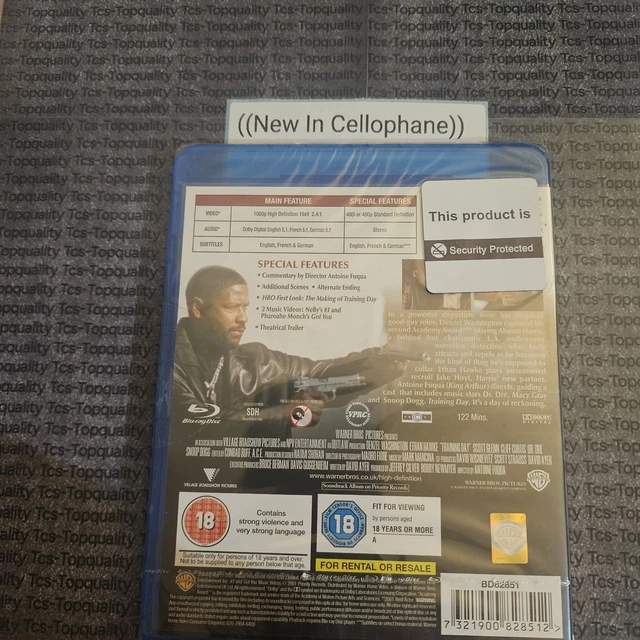TRAINING DAY [BLU-RAY] Denzel Washington • Ethan Hawke New in Cellophane £7.95 - PicClick UK