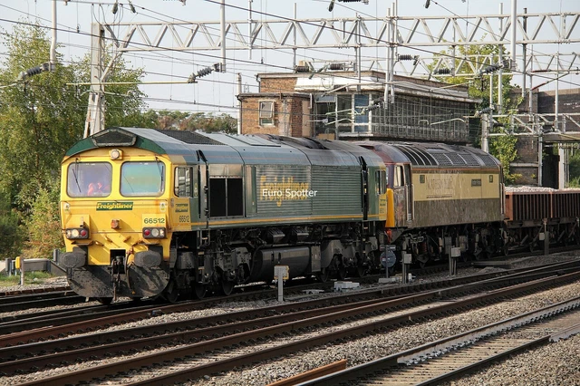 B137 35MM SLIDE Freightliner Class 66 66512 @ Stafford £3.54 - PicClick UK