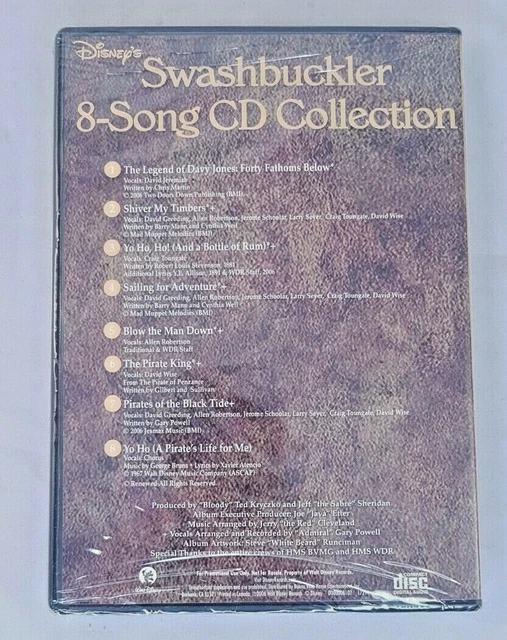 DISNEY'S SWASHBUCKLER 8 Song CD Collection Pirates of the Caribbean Ltd ...