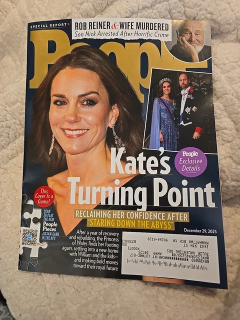PEOPLE MAGAZINE DECEMBER 29, 2025 KATE'S TURNING POINT Bob Reiner +Wife ...