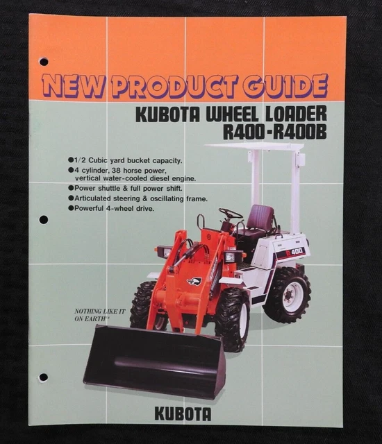 VÉRITABLE KUBOTA R400 R400B Roue Chargeur Tracteur Neuf Produit Guide ...