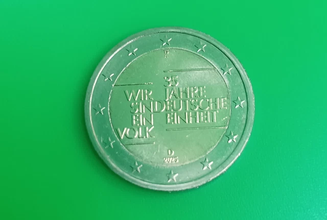 GERMANY 2025 35TH Anniversary of German Unity D 2 Euro coin EUR 2,28 ...