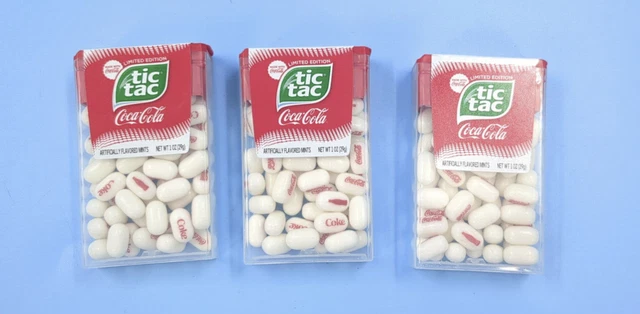 TIC TAC COCA Cola Limited Edition Mints NEW 3 packs $10.00 - PicClick