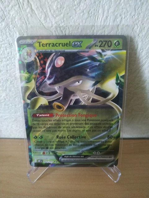 CARTE POKÉMON TERRACRUEL EX 022/197 Flammes Obsidiennes EV03 Neuf Fr ...