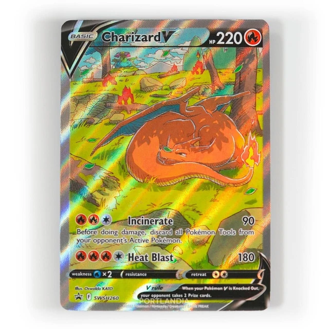 POKEMON - CHARIZARD V - SWSH260 - Ultra Premium Collection Promo Card £ ...