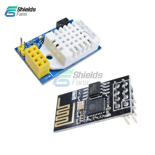 ESP8266 ESP-01/01S WIFI Wireless Module AM2302 DHT22 Temperature ...