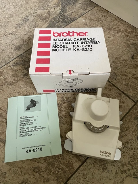BROTHER KA-8210 KNITTING Machine Intarsia Carriage & accessory + manual ...