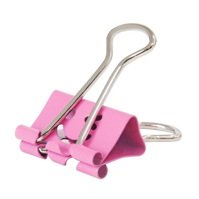 40 PCS 19MM Facial Expression Metal Binder Clips Hollow Paper Clamp ...