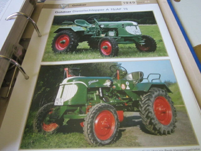 TRAKTOR DATENBLATT GÜLDNER 2 Dieselschlepper A 20, Generatorschlepper ...