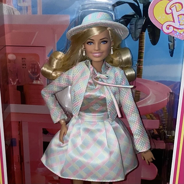 BARBIE THE MOVIE Collectible Doll, Margot Robbie As Barbie In Plaid ...