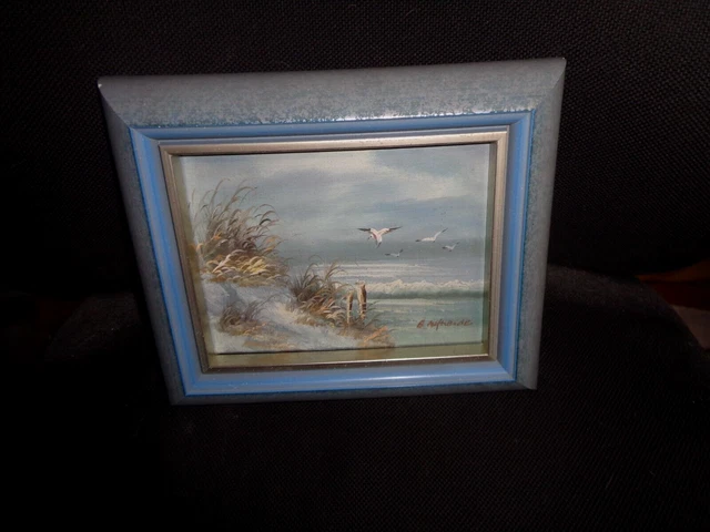 KLEINES ÖLGEMÄLDE SIGNIERT, Künstler Aufheide ,Landschaft. Bild hat Tiefe EUR 75,00 - PicClick DE