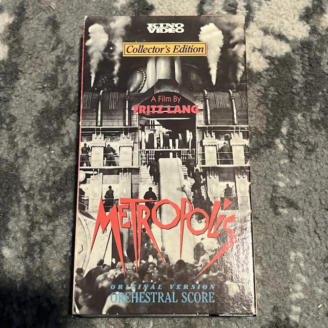METROPOLIS VHS (1989) Fritz Lang Orchestral Score Kino Video W. Inserts £19.22 - PicClick UK