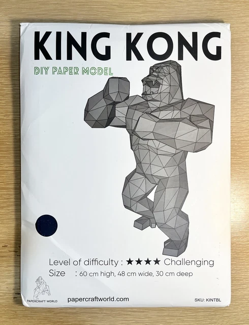 PAPERCRAFT WORLD KING Kong 3D Papercraft Model $49.57 - PicClick CA