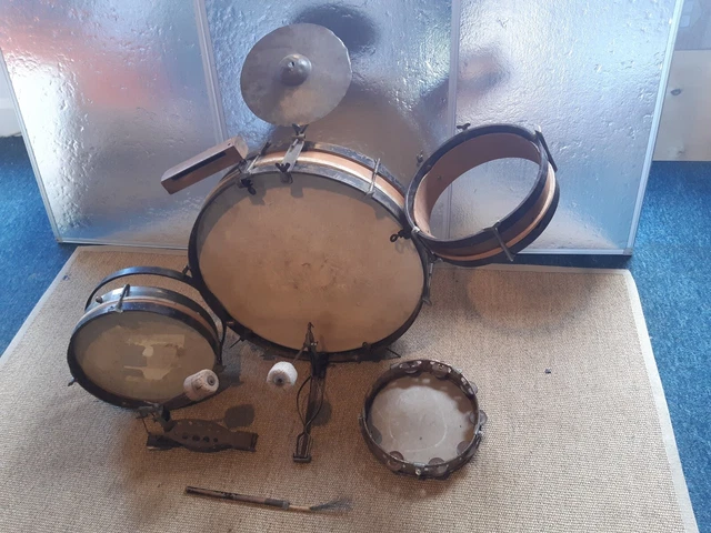 ANTIQUE TRAP DRUM set early 1900s vintage Drum kit £225.00 - PicClick UK