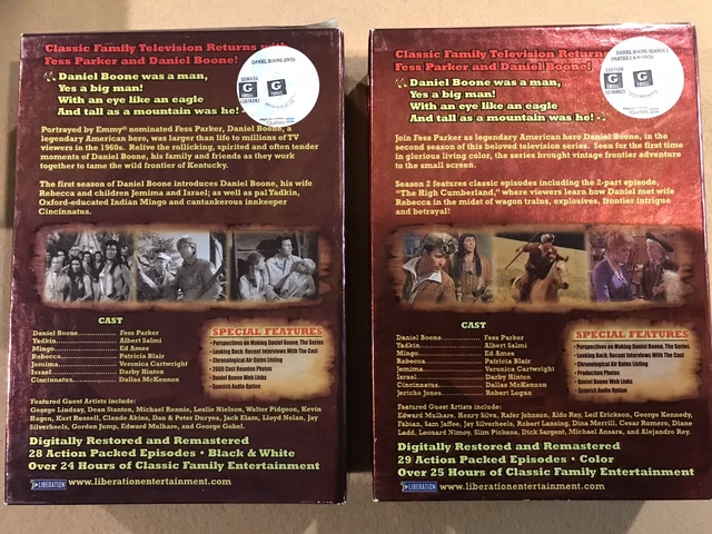 DANIEL BOONE THE Complete Series Season 1 At 6 Very Nice Serie !! Is A ...