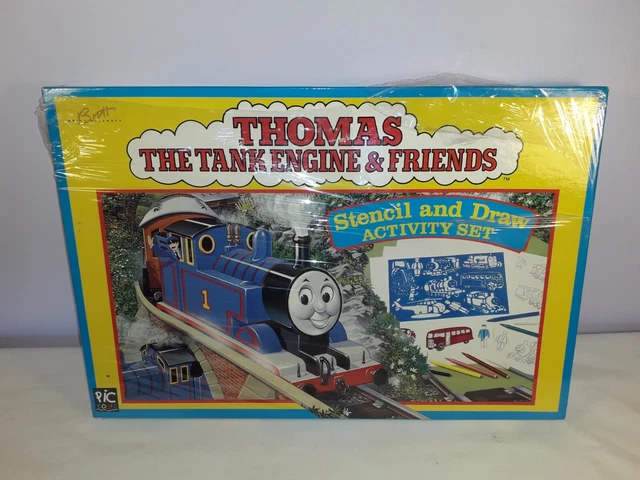 MIP VINTAGE 1990S Thomas the Tank Engine Stencil and Draw Activity Set ...