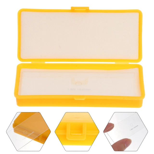 SLIDE PLATFORM MICROMETER Microscope Calibration Tool Plate £8.67 ...