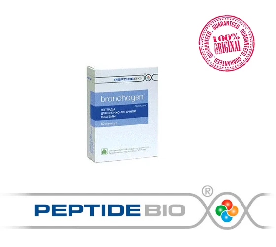 BRONCHOGEN PEPTIDE BIO bioregulator, 60 capsules, synthesized bronchial ...