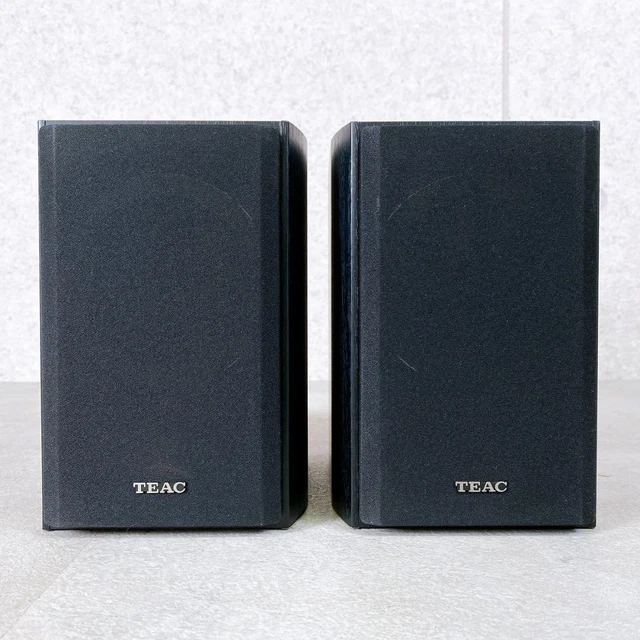 TEAC LS-301 COAXIAL 2-WAY SPEAKER Pair Rear Bass Reflex Bookshelf Black ...