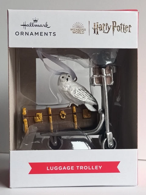 HALLMARK HARRY POTTER Hedwig Ornament- Luggage Trolley RARE $36.95 ...