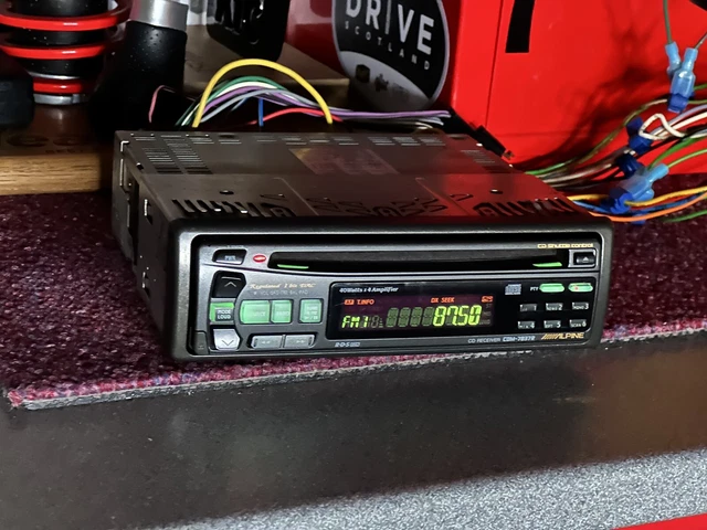 ALPINE CDM-7837R CAR radio cd player, made in Japan Retro Ferrari ...