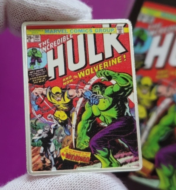 VINTAGE MARVEL COMICS "The Incredible Hulk" 1 troy oz .999 Fine SILVER ...
