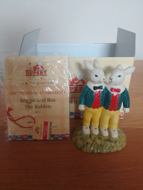 ROYAL DOULTON RUPERT Collection Reggie And Rex Rabbits £25.00 - PicClick UK