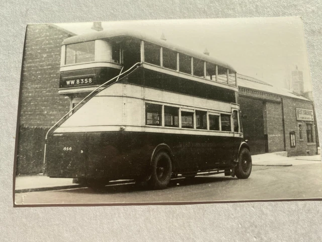 BUS PHOTO ILKLEY Depot Double Decker Leyland TDI Body West Yorkshire WW ...