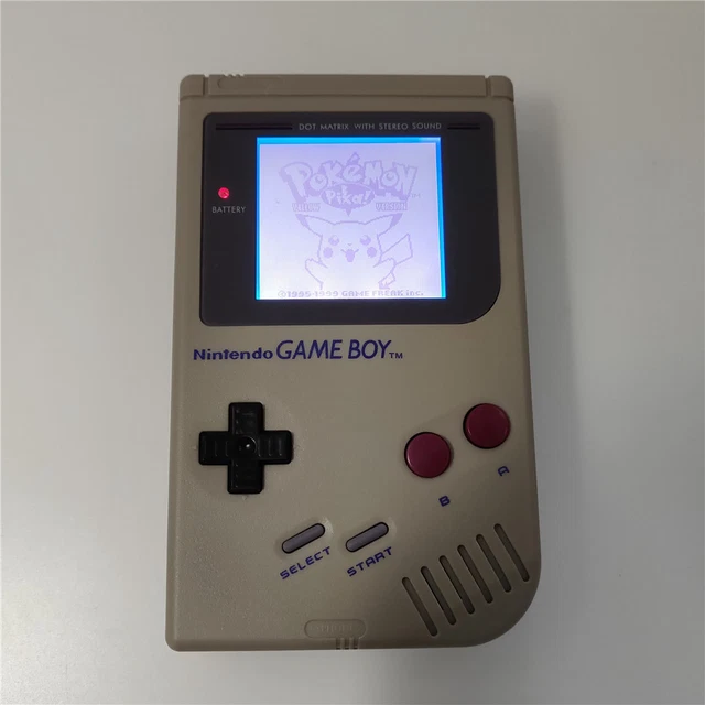 GREY RETROFIT NINTENDO Game Boy Original DMG-01 Backlight MOD Game ...