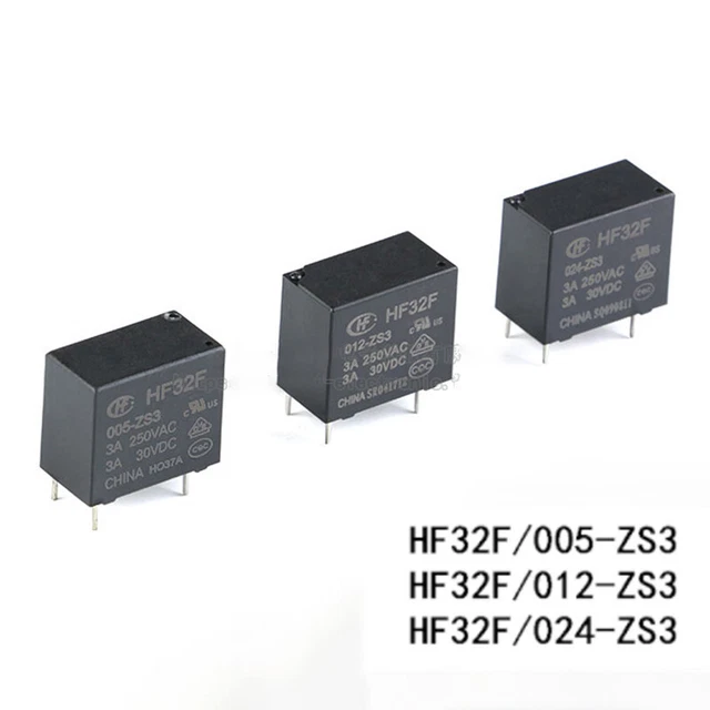 MINIATURE POWER RELAY HF32F-DC5V 12V 24V -ZS3 5Pin Coil SPDT 3A 250VAC 3A 30VDC $3.07 - PicClick AU