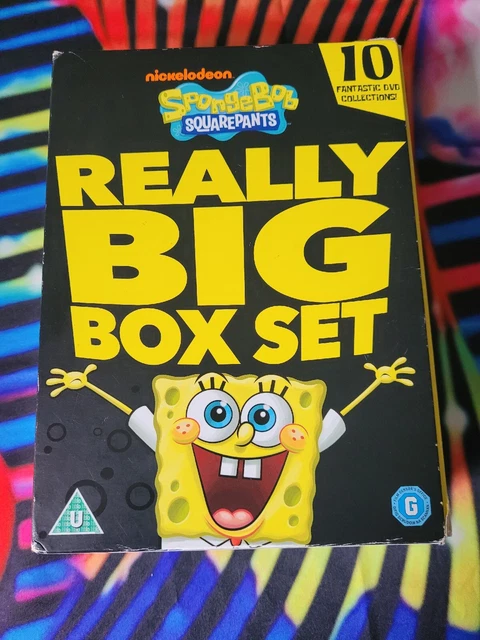 SPONGEBOB SQUAREPANTS DVD Really Big Box Set 10 Disc (Pal) Region 2 £25 ...