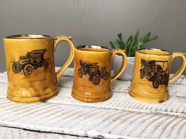 VINTAGE WADE 1960’S Car Tankards Moko Set Of 3 £18.00 - PicClick UK
