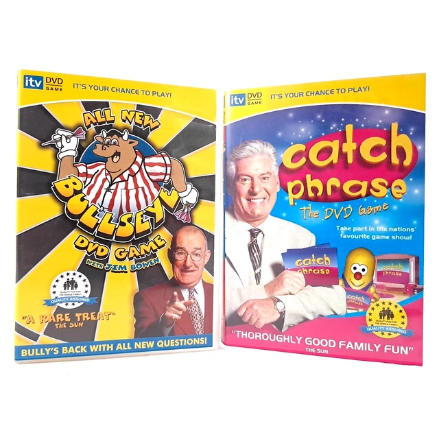 ITV DVD GAME Set: All New Bullseye & Catch Phrase (Region 0) UK TV Game ...