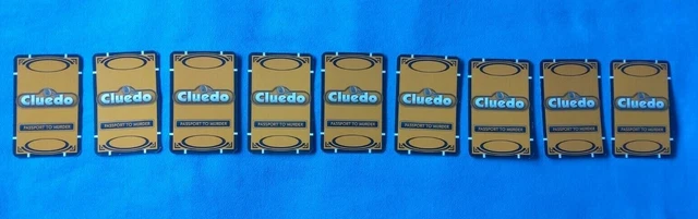 CLUEDO PASSPORT TO Murder Board Game Spares - Complete Set Of 9 Suspect ...