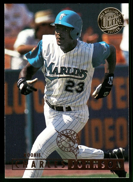 CHARLES JOHNSON FLORIDA Marlins 1995 Ultra Gold Medallion #380 EUR 1,10 ...
